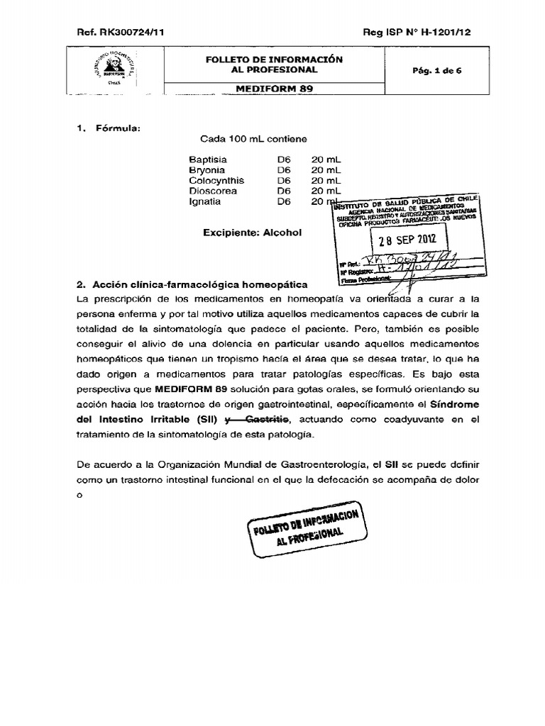 Mediform 89 Solucion Oral Gotas | PDF