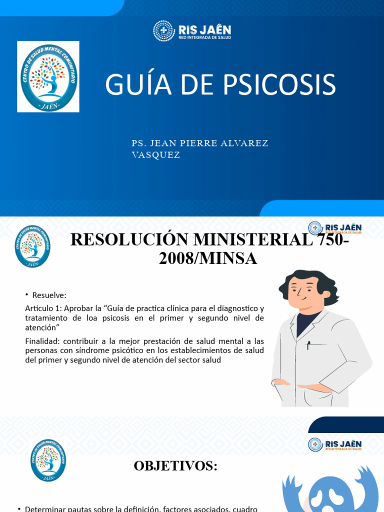 Diapositivas Guia de Psicosis Apc | PDF | Psicosis | Esquizofrenia