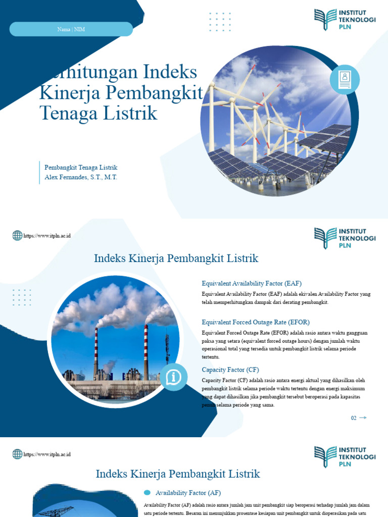 Perhitungan Indeks Kinerja Pembangkit Tenaga Listrik | PDF