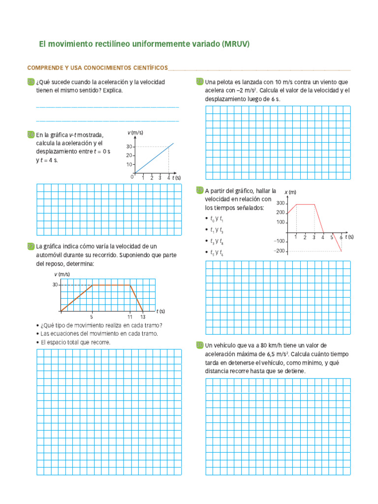 Pract Mruv | PDF | Velocidad | Aceleración