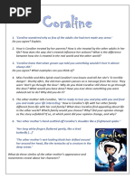 Coraline Study Guide: Chapters 1-13 | PDF | Language Arts & Discipline ...
