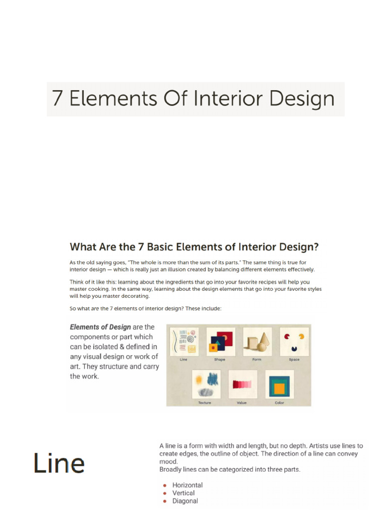 Theory of Design Elements | PDF