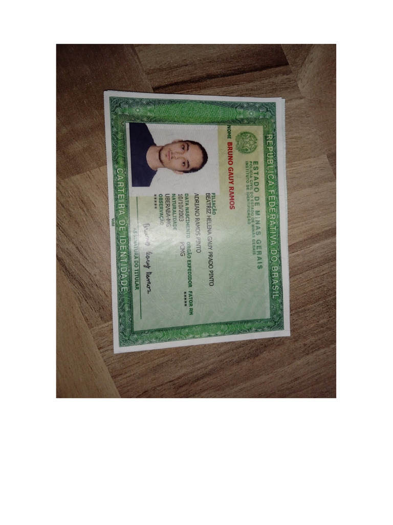 Frente e Verso RG | PDF