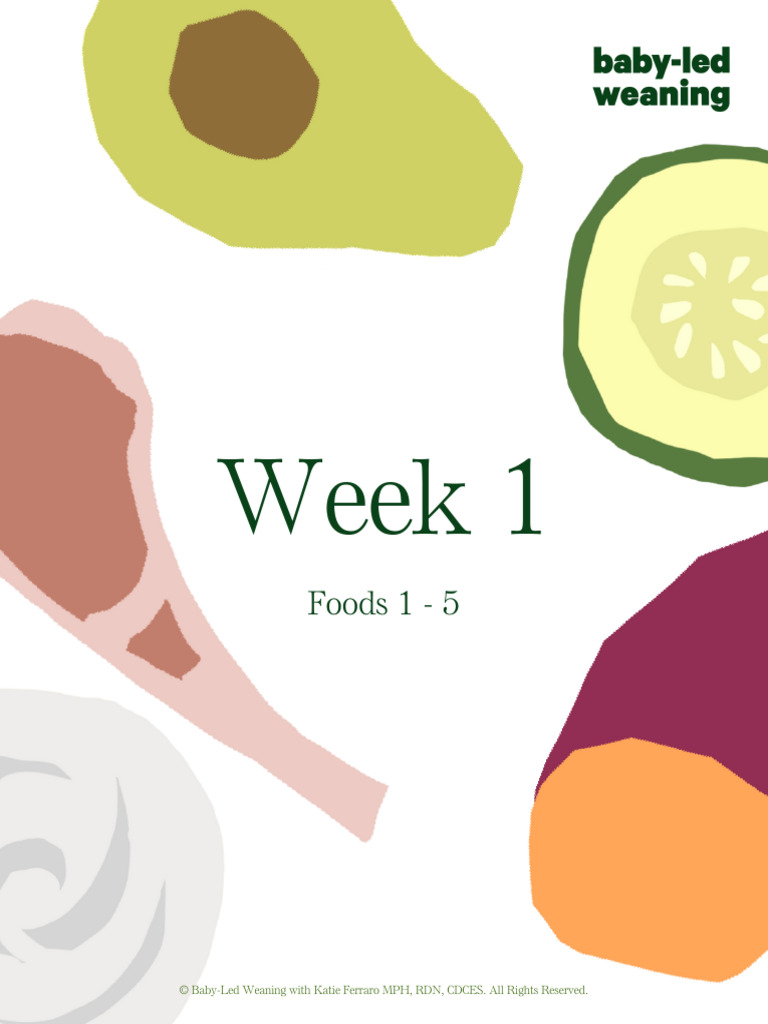 BLW Week - 1 - Menu | PDF | Allergen | Allergy