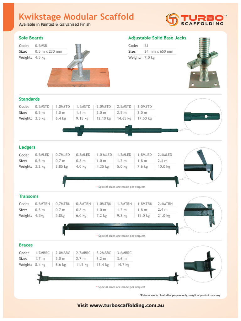 Kwikstage-Modular-Scaffold -Turbo Scaff | PDF | Scaffolding | Equipment
