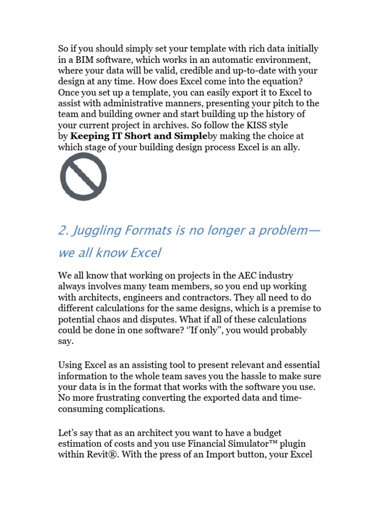 3 Excel To BIM | PDF