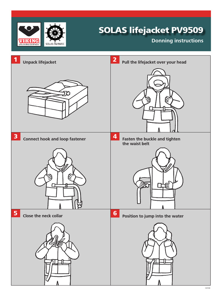 SOLAS Lifejacket PV9509 Dual Language | PDF