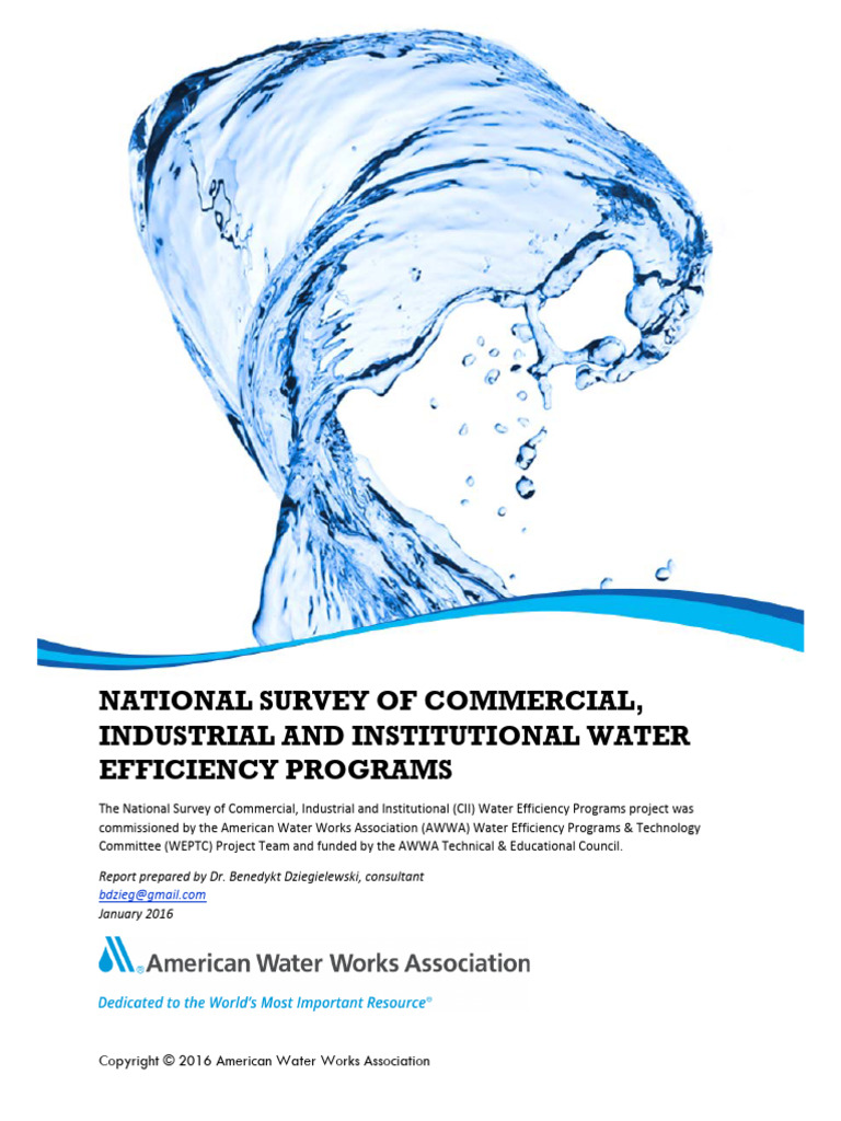AWWAs Utility Surveyof CIIWater Efficiency Programs Report | PDF ...