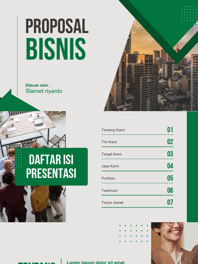 Hijau Minimalis Modern Presentasi Proposal Bisnis - 20240627 - 103220 ...