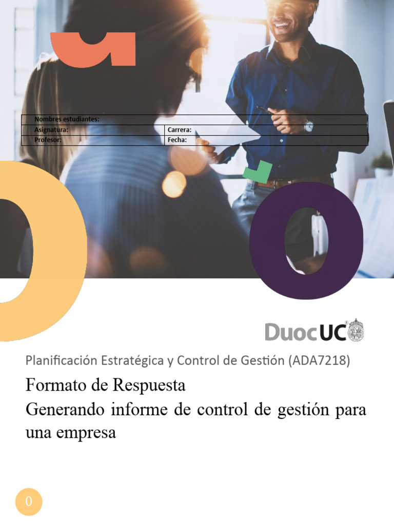 Formato de Respuesta Actividad Generando informe de control de gestión para una empresa ...