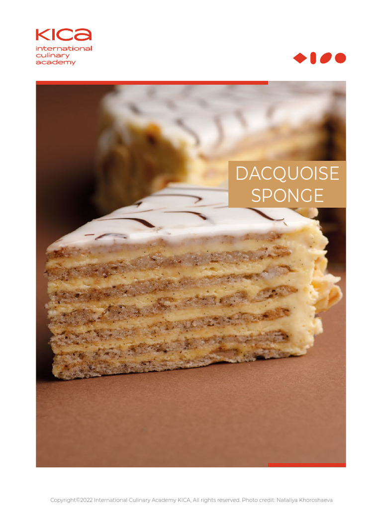 Dacquoise Sponge | PDF | Snack Food | European Cuisine