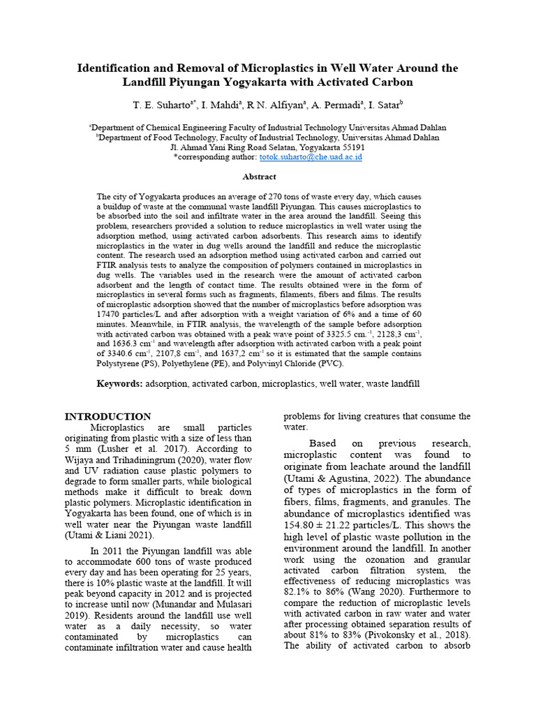 Revisi Totok-Eka-Suharto | PDF | Infrared Spectroscopy | Filtration