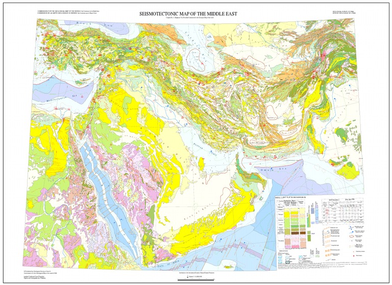 SeismotectonicMapofMiddleEast PDFFormat | PDF | Fault (Geology ...