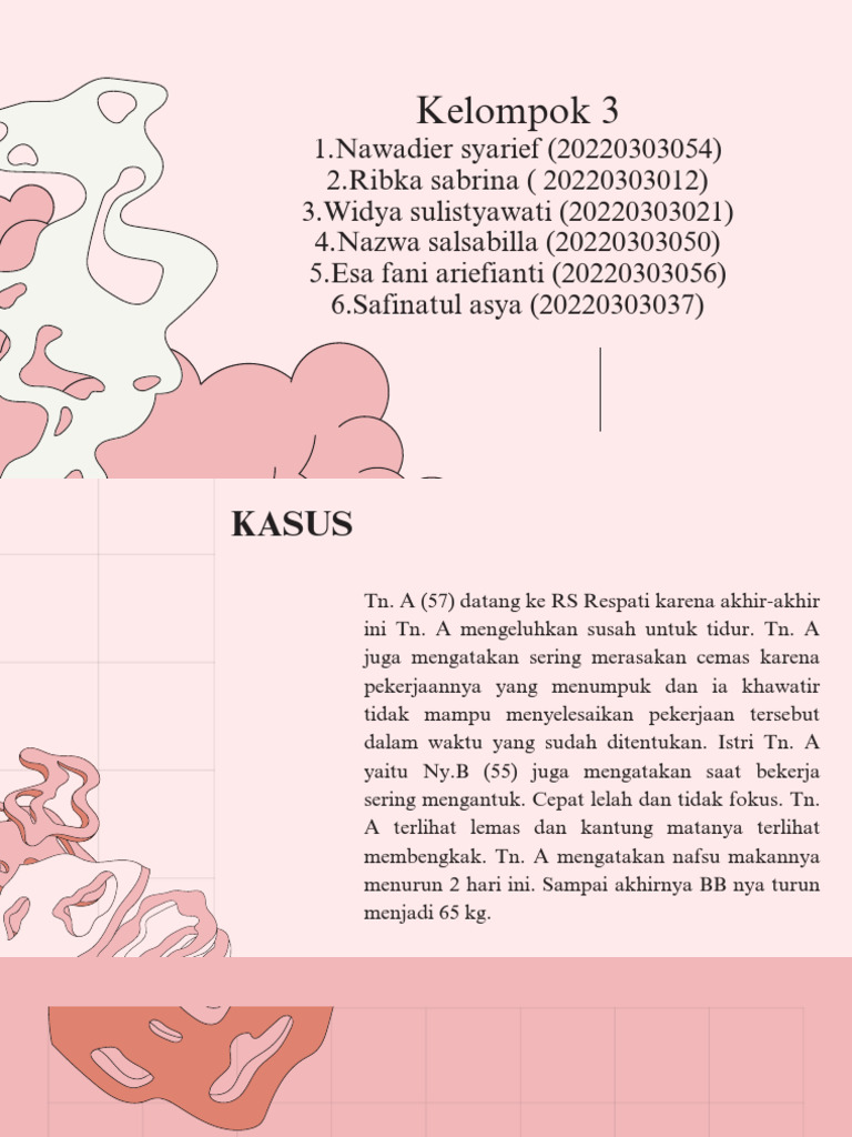 Analisis Kasus Insomnia Tn. A 57 Tahun | PDF | Kesehatan Holistik