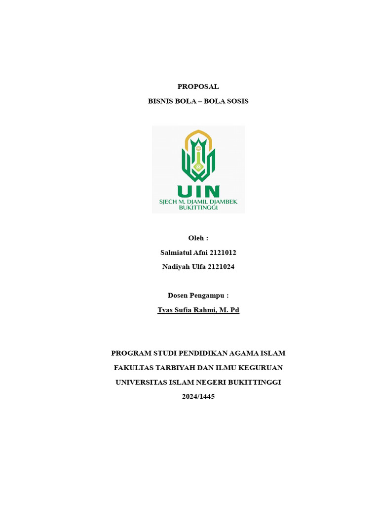 Proposal Bisnis Bolsis: Camilan Sosis | PDF
