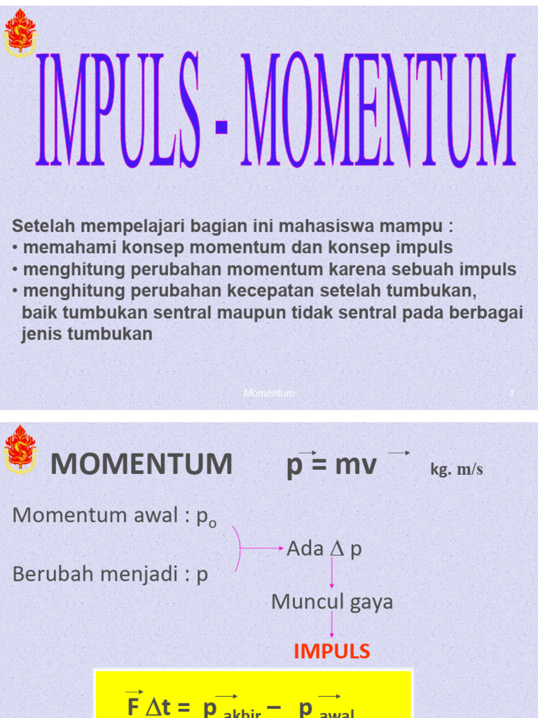 Impuls Dan Momentum | PDF