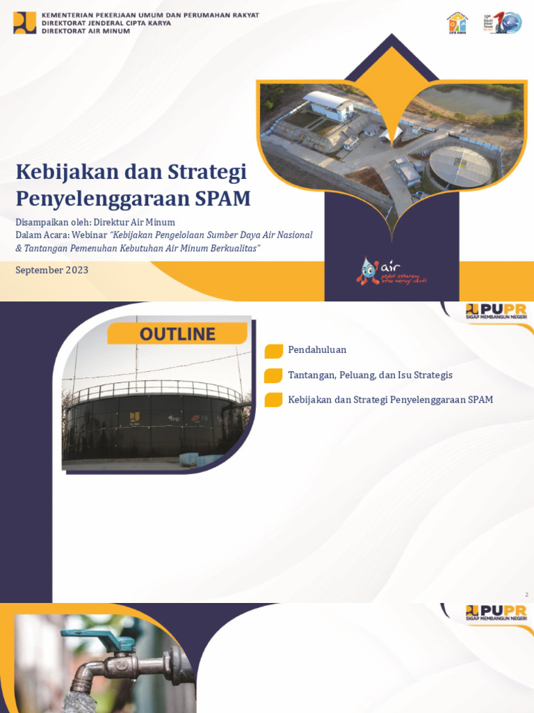 Kebijakan Dan Strategi Penyelenggaraan SPAM | PDF