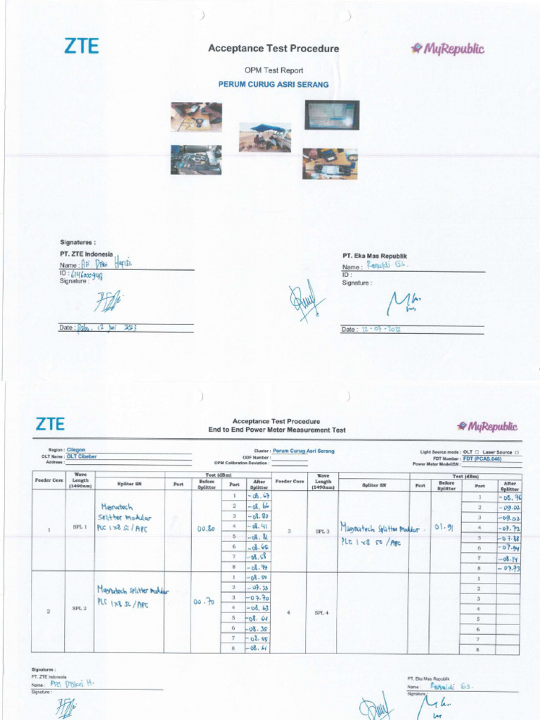 ATP Electrical Perum Curug Asri Serang - Compressed | PDF | Optical ...