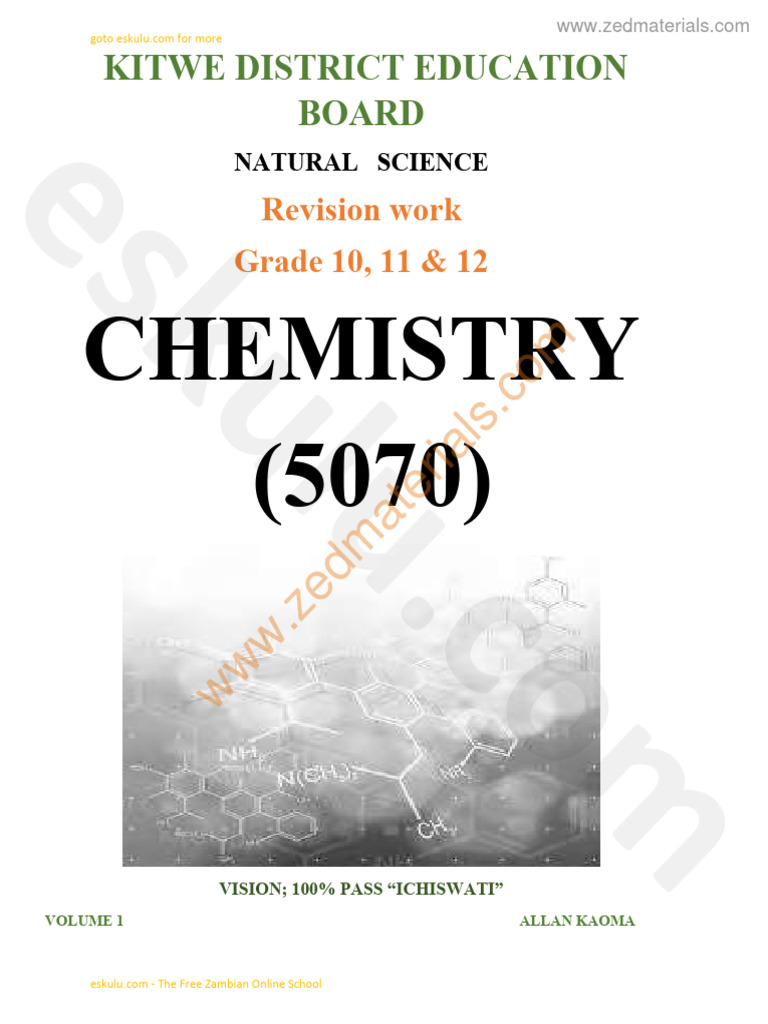 Chemistry Revision Work (5070) | PDF | Solubility | Filtration