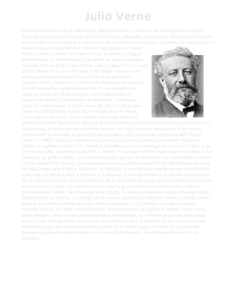 Julio Verne | PDF | Julio Verne