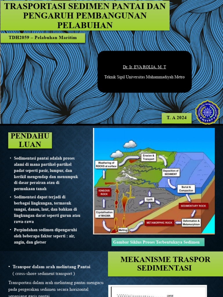 Trasportasi Sedimen Pantai Dan Pengaruh Pembangunan Pelabuhan Pertemuan ...