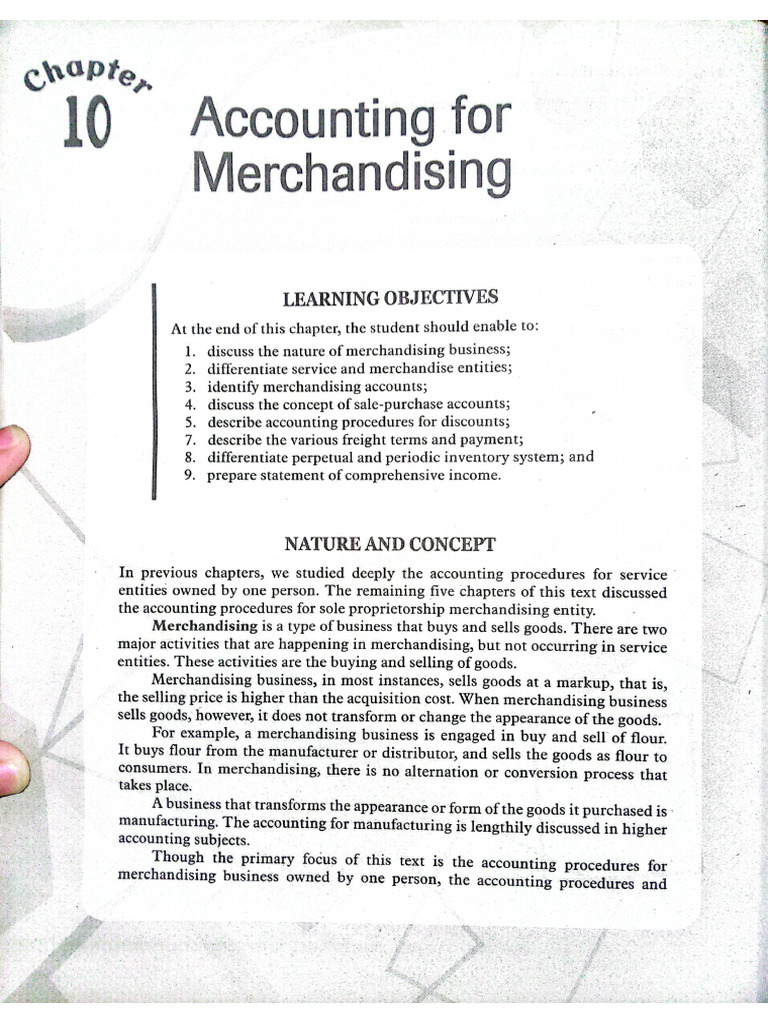 FOA Chapter 10 Accounting for Merchandising | PDF
