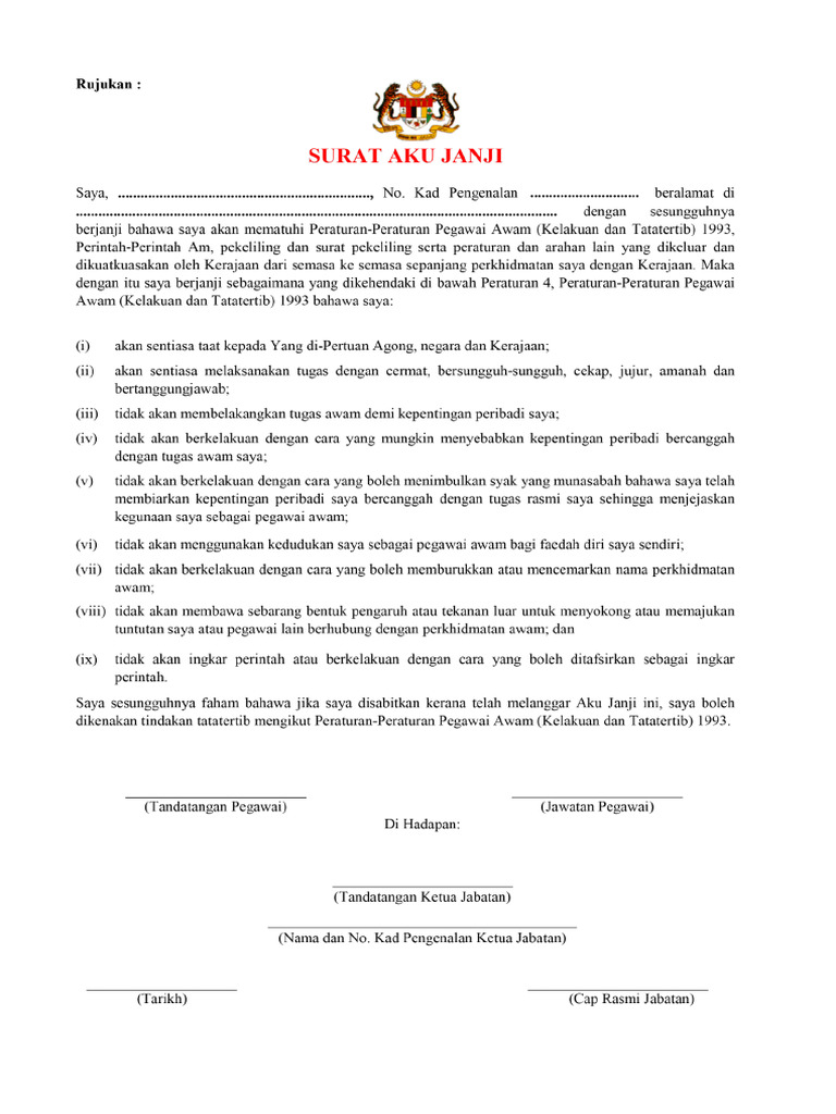 Surat Aku Janji Pdf