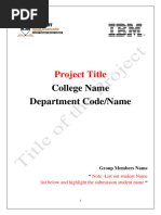 Capstone Project Sample | PDF