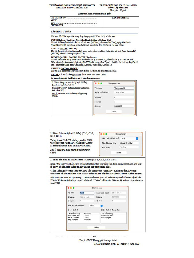 đề tour | PDF | String (Computer Science) | Character Encoding