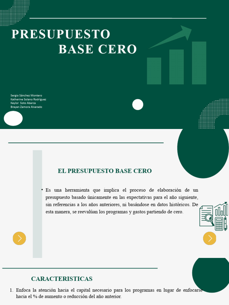 Presentación Presupuesto Base Cero | PDF | Presupuesto | Business