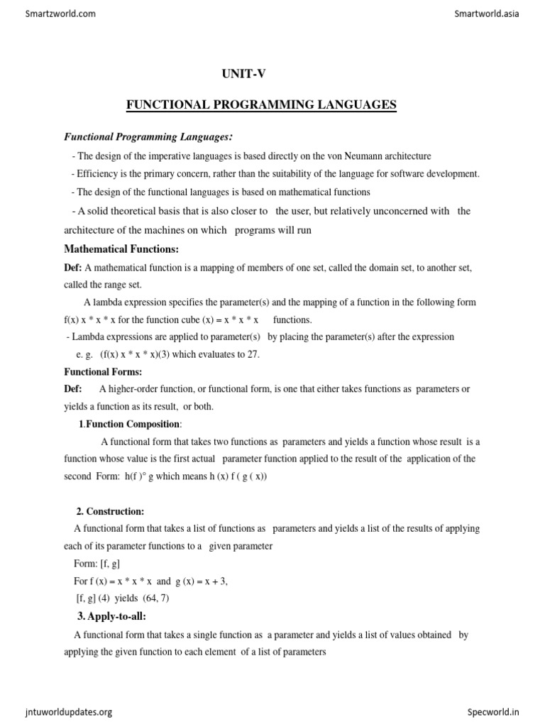 PPL Unit-5 Notes1 | PDF | Function (Mathematics) | Parameter (Computer ... PPL Unit-5 Notes1 | PDF | Function (Mathematics) | Parameter (Computer ...