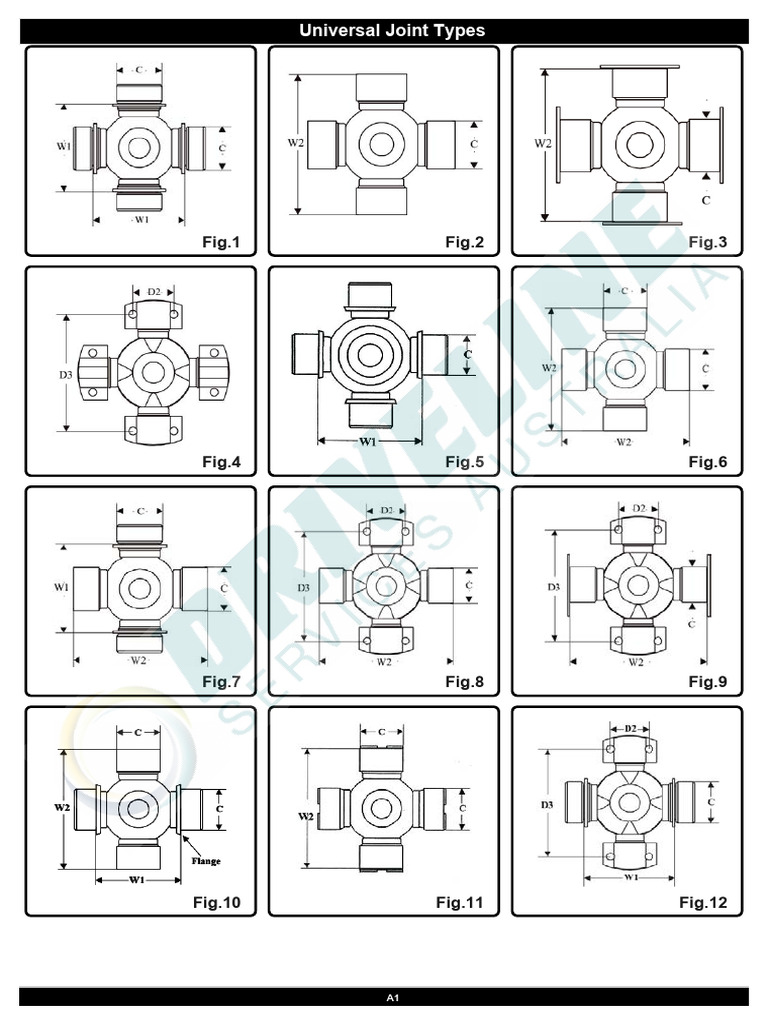Universal Joint DimensionalInfo GWB | PDF | Wheeled Vehicles | Motor ...