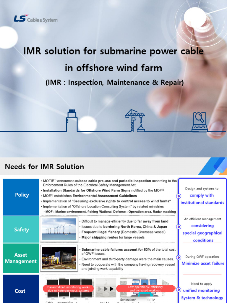 IMR solution for offshore wind farm | Download Free PDF | Offshore Wind Power | Marine Salvage