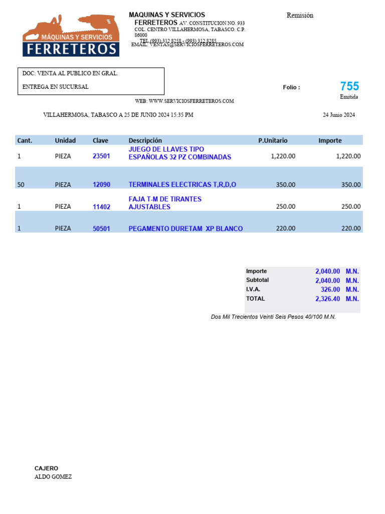 Venta de Ferretería en Villahermosa | PDF