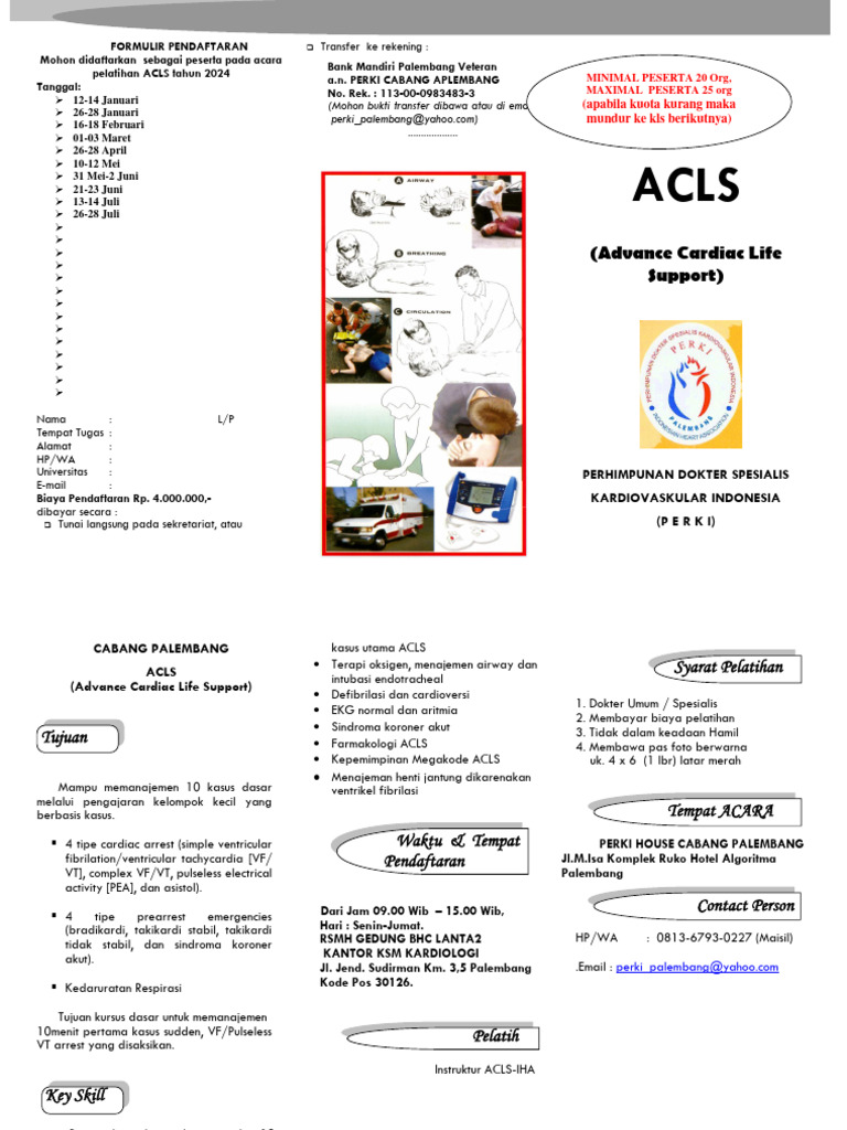 BROSUR ACLS 2024 - Revisi | PDF