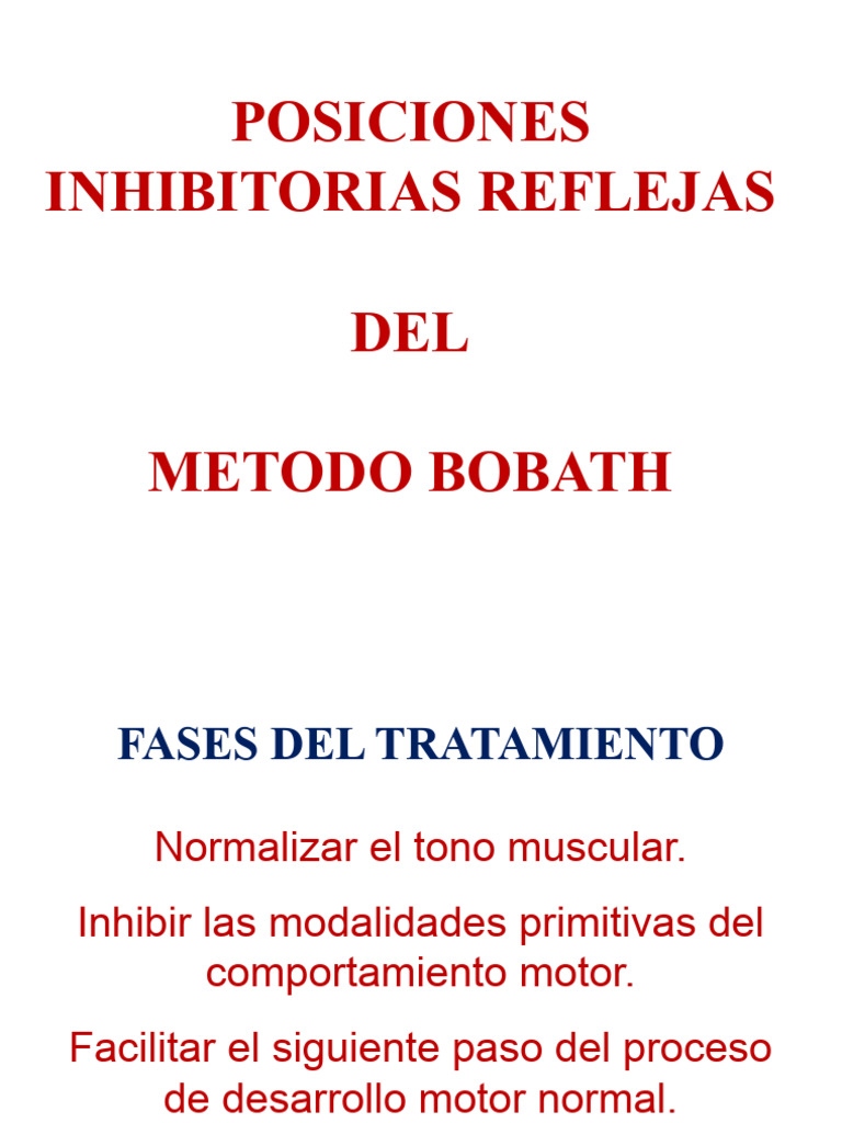 Posiciones Inhibitorias Reflejas Del Metodo Bobath-1 | PDF | Rodilla | Pie