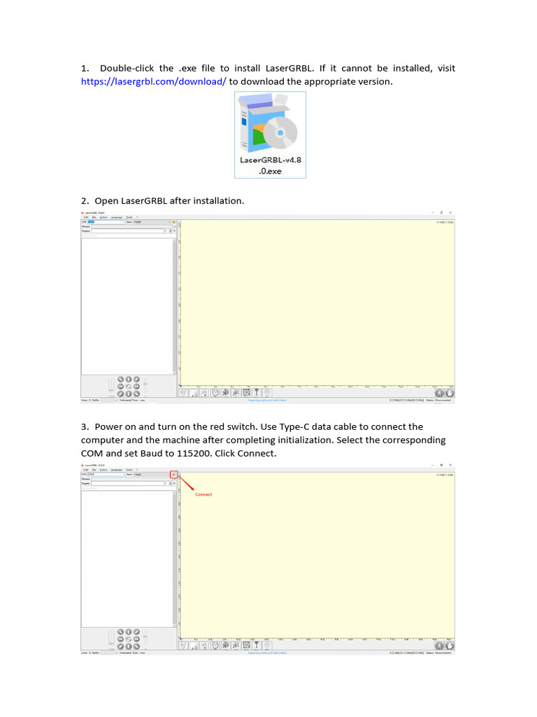 LaserGRBL Installation and Usage Guide | PDF | Computers
