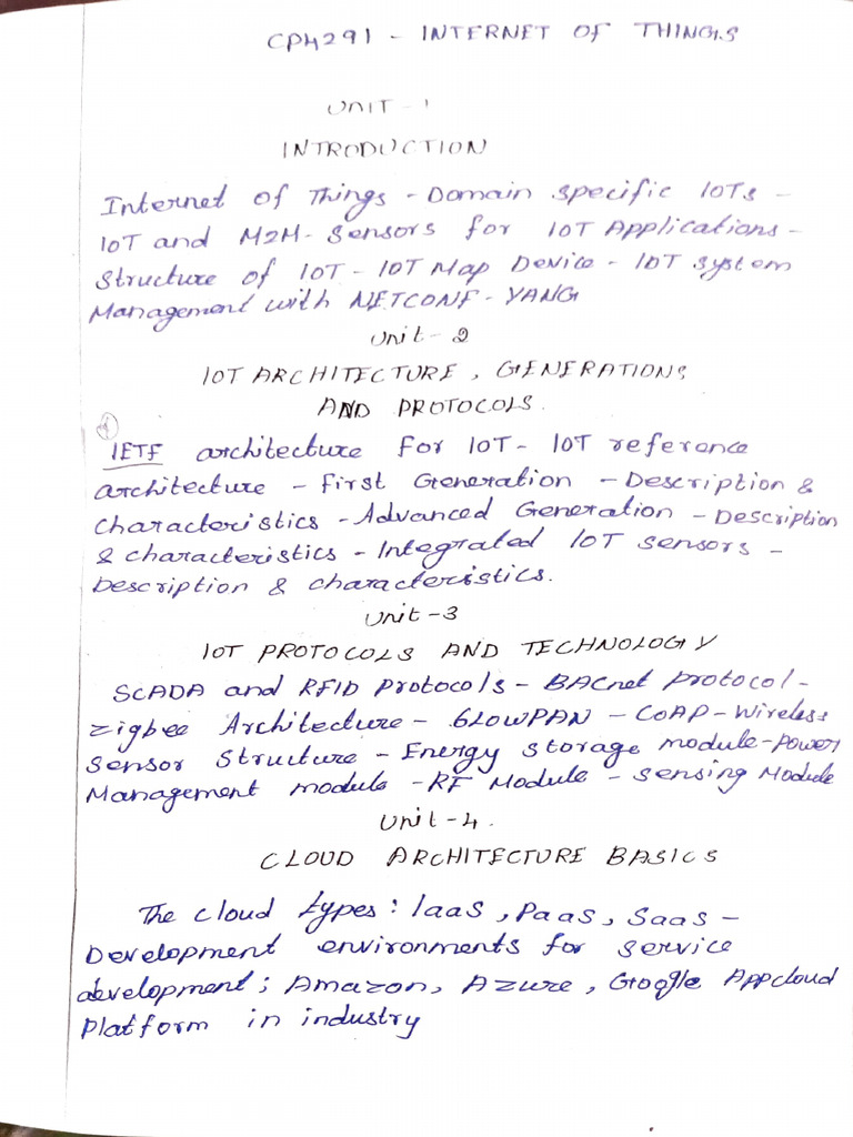 iot unit-1 | PDF