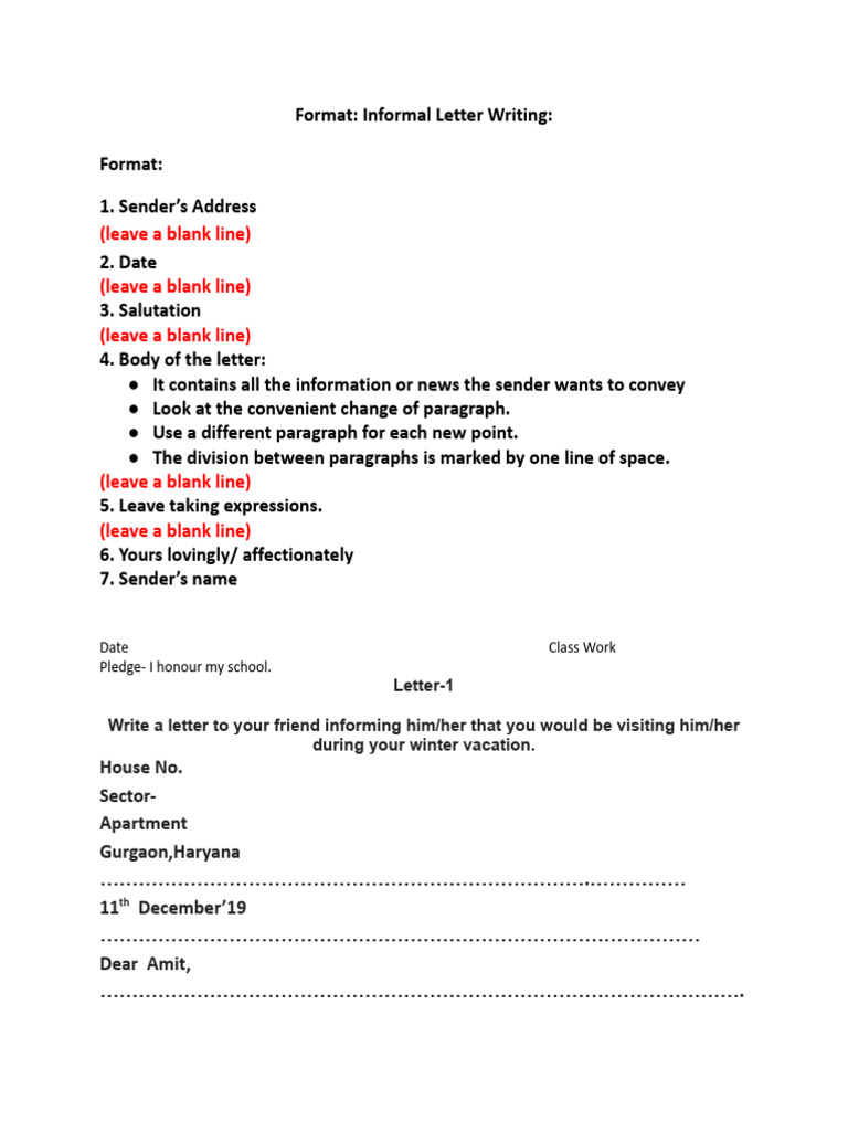 Informal Letter | PDF