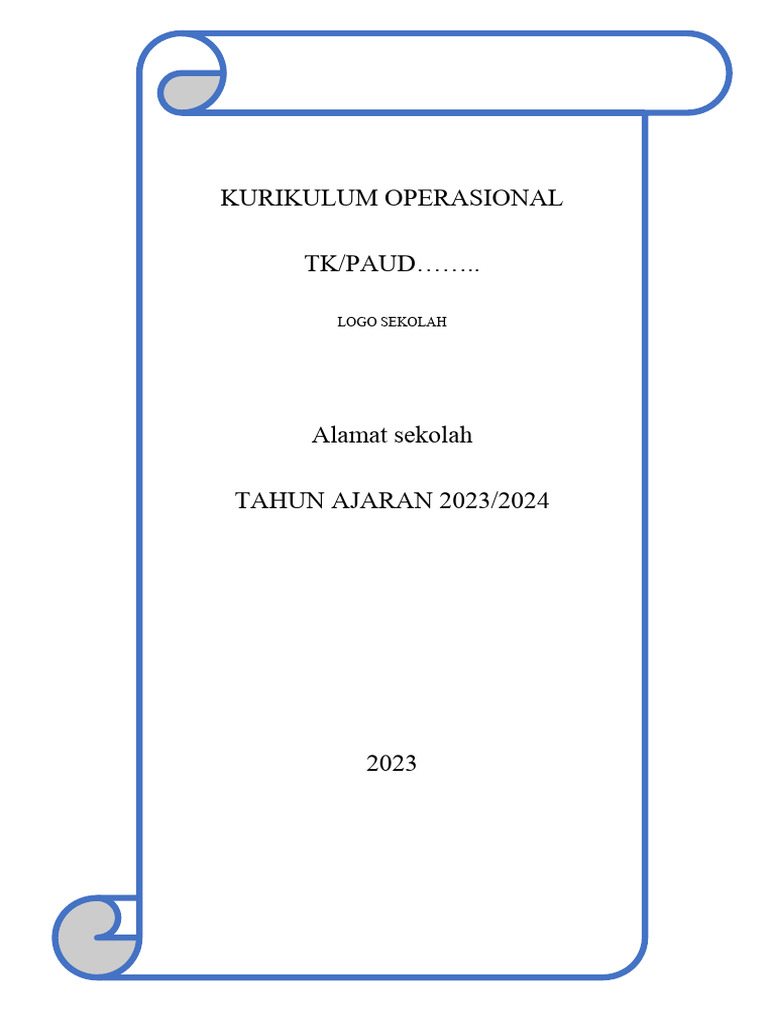 Draft KOSP KurMer - PAUD Sikka NEW | PDF | Karier & Perkembangan