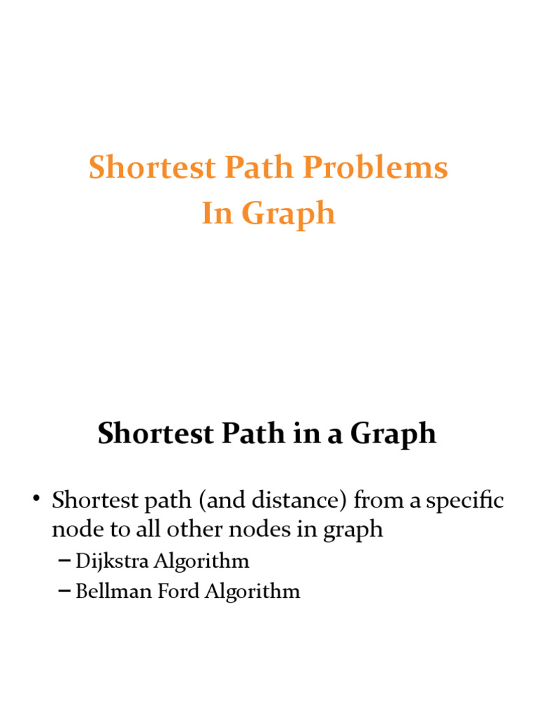 09 Shortest Path Pdf Combinatorics Discrete Mathematics