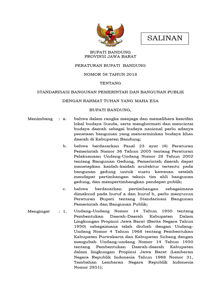 No 58 Tahun 2018 | PDF