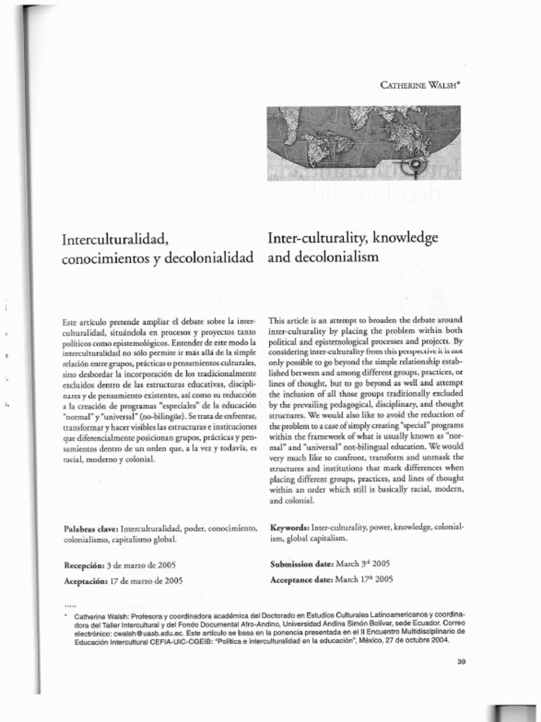 CWinterculturalidad y Decolonialidad - 240318 - 172552 | PDF