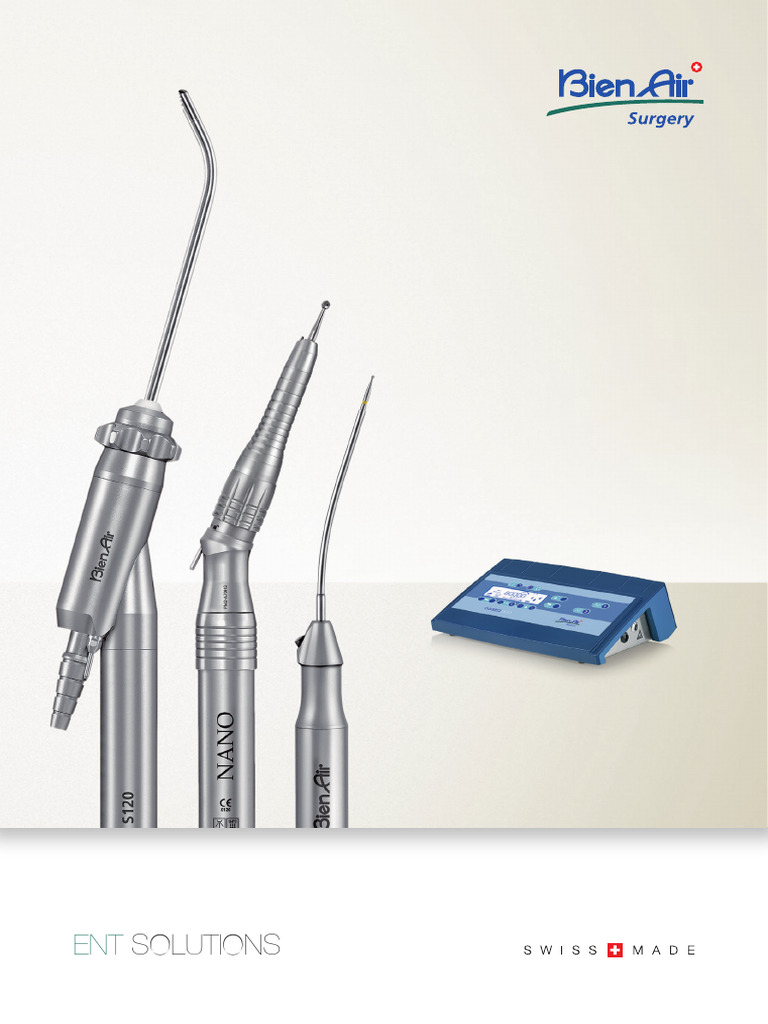 Bien-Air ENT Surgical Instruments Overview | PDF | Surgery | Pump