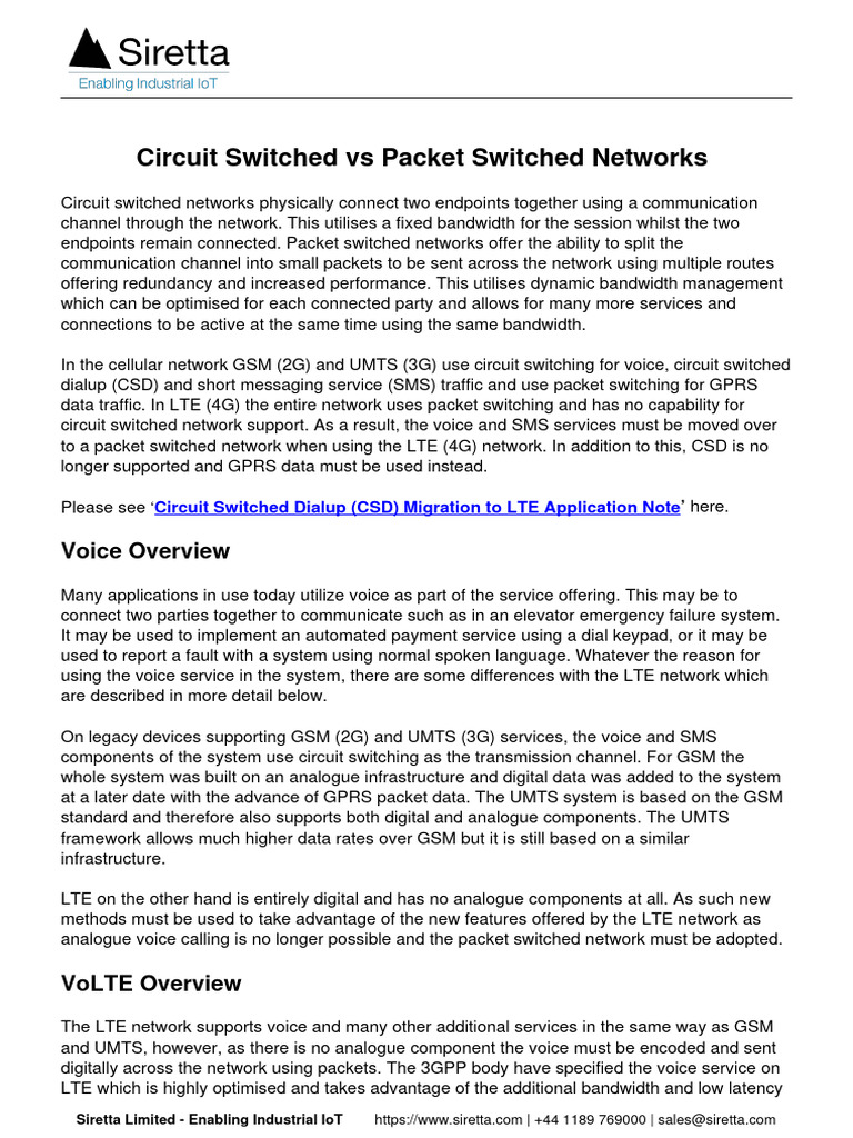 Circuit Switched Vs Packet Switched Networks | PDF | Lte ... Circuit Switched Vs Packet Switched Networks | PDF | Lte ...