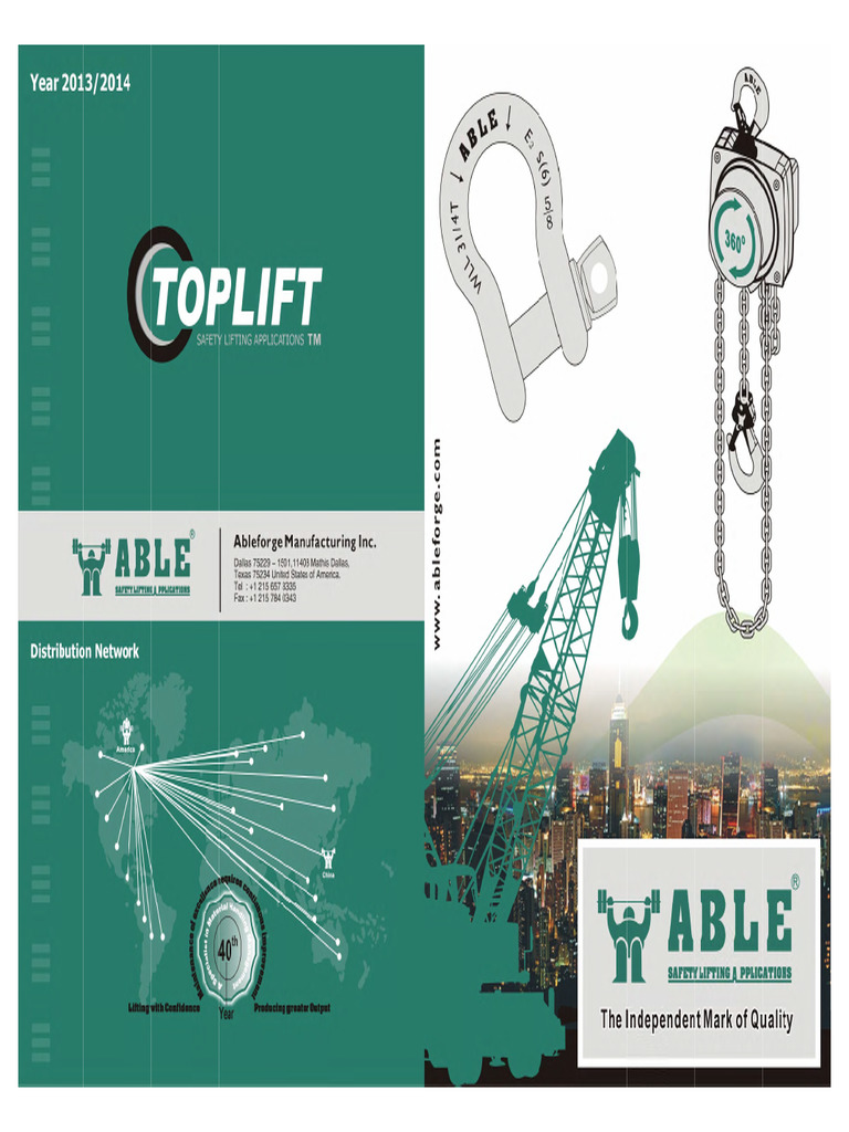 Lifting Tool ABLE Catalogue Compressed | PDF