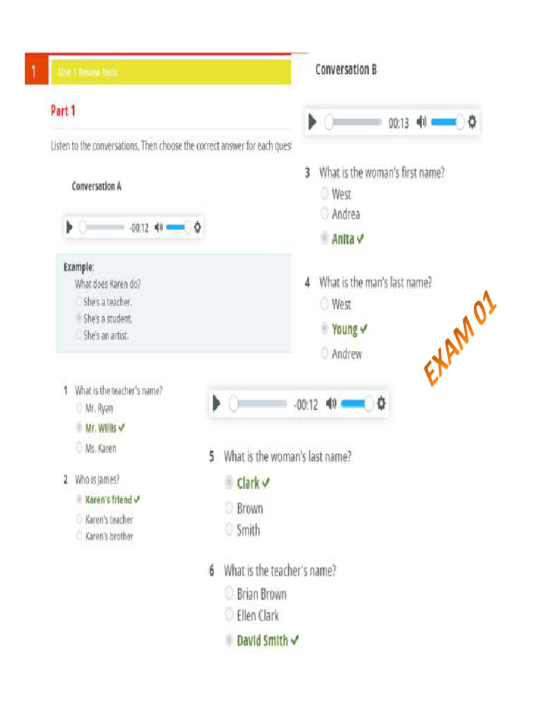 Level 4 Unit 1 General Test | PDF