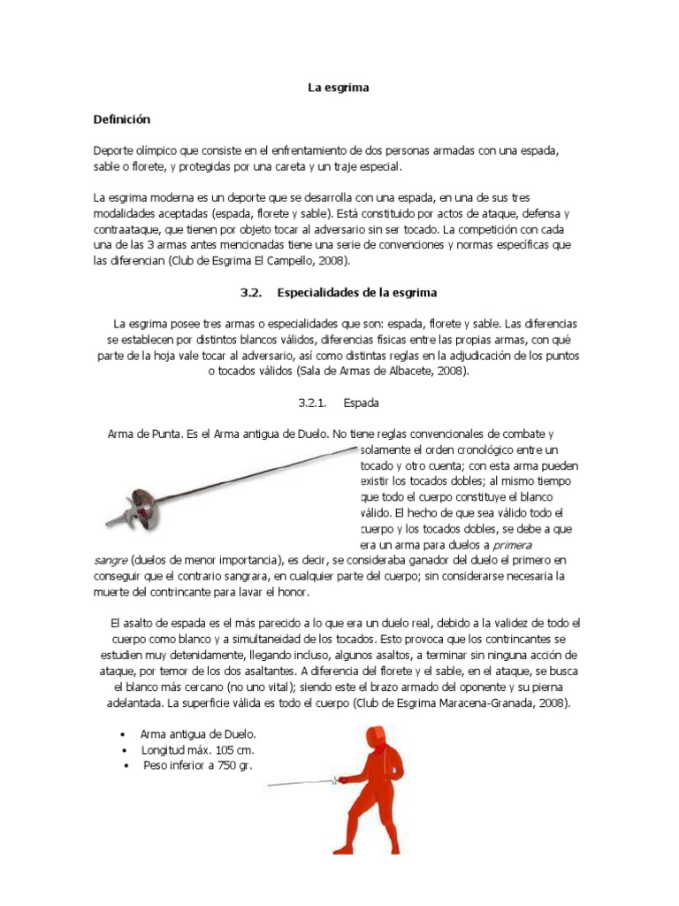 La Esgrima | Esgrima | Deportes