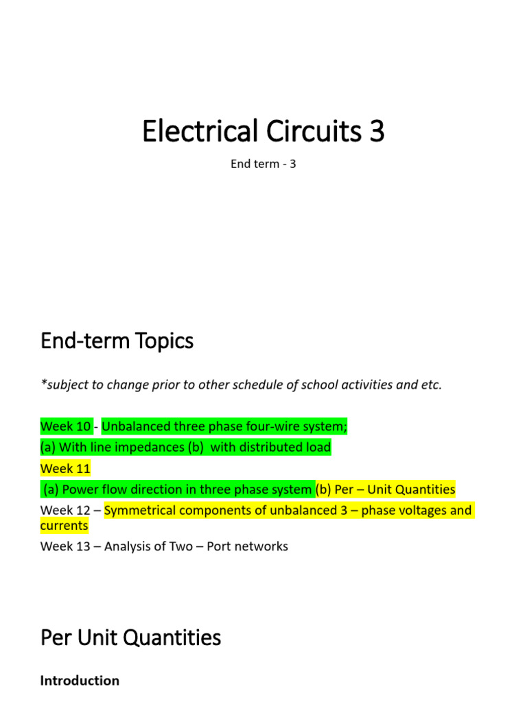 Electrical Circuits 3 Endterm 3 | PDF | Electronic Engineering | Electrical Engineering