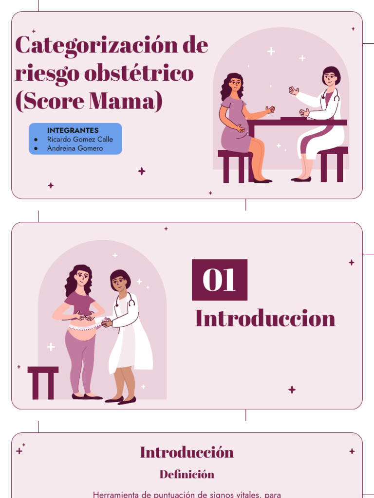 Score Mamá: Evaluación de Riesgo Obstétrico | PDF | Presión sanguínea ...